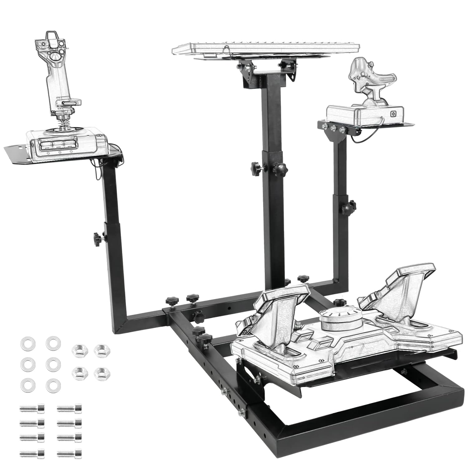 Marada Flight Racing Sim Cockpit Dual Mounting Platform Compatible wit