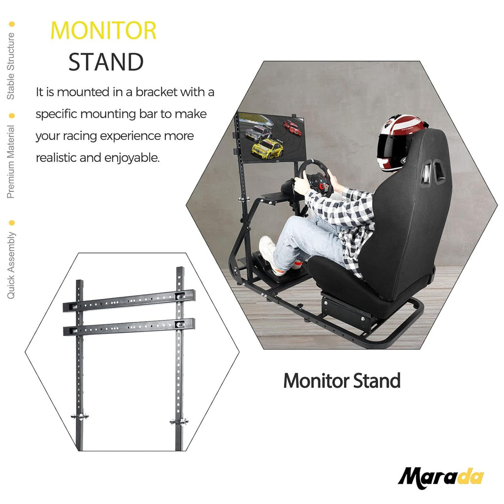 Marada Sim Monitor Stand Suitable for Multiple Brand Cockpit Support f