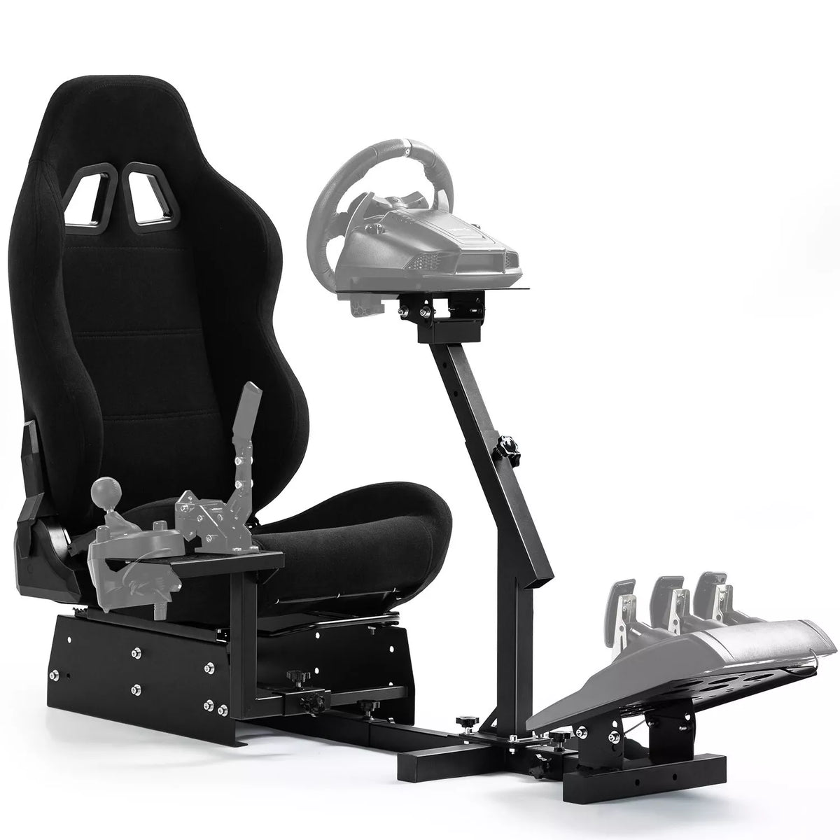 Marada G29 Racing Simulator Cockpit with Black Seat Fit Logitech G920
