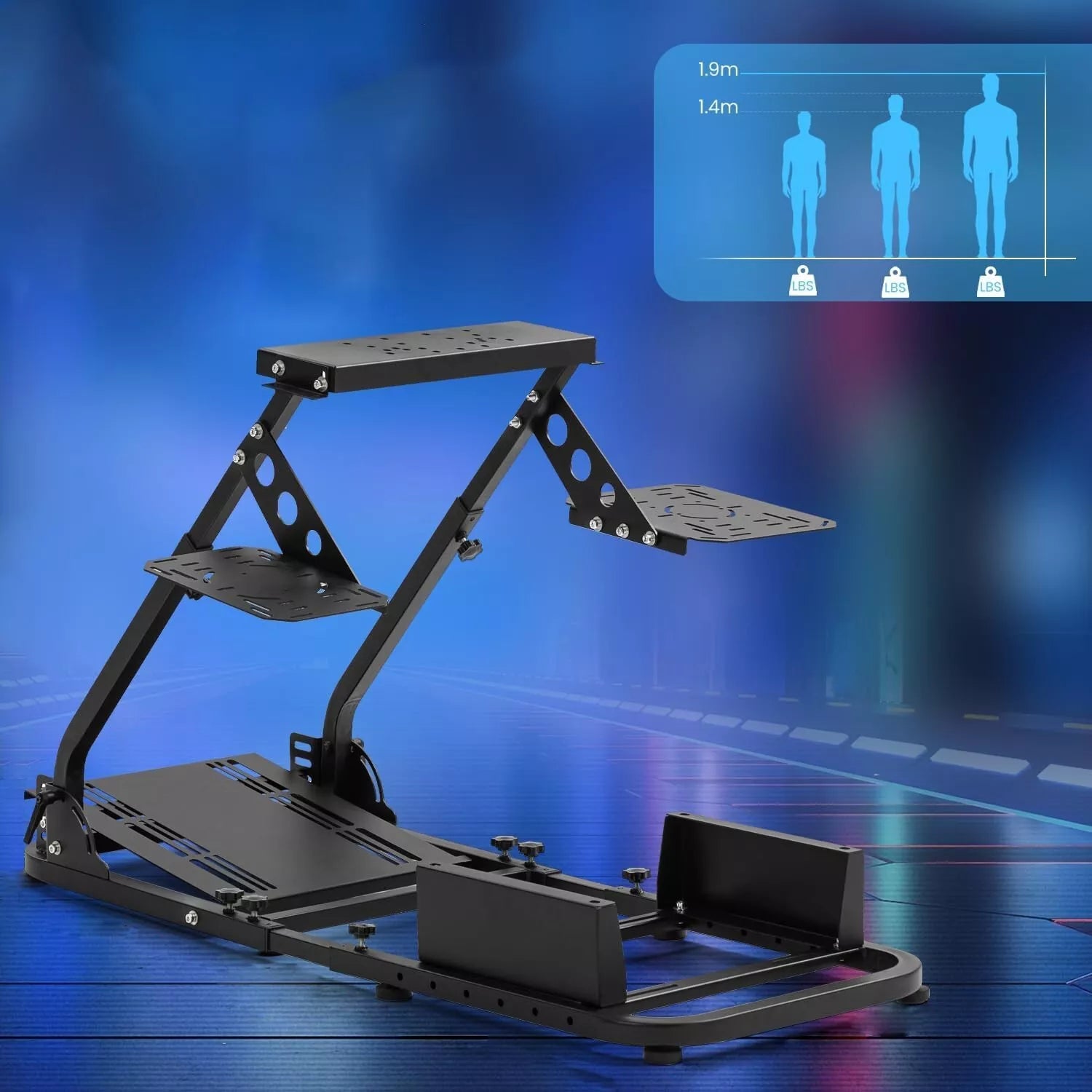 Marada Foldable Flight Racing Sim Cockpit Dual Platform Compatible wit