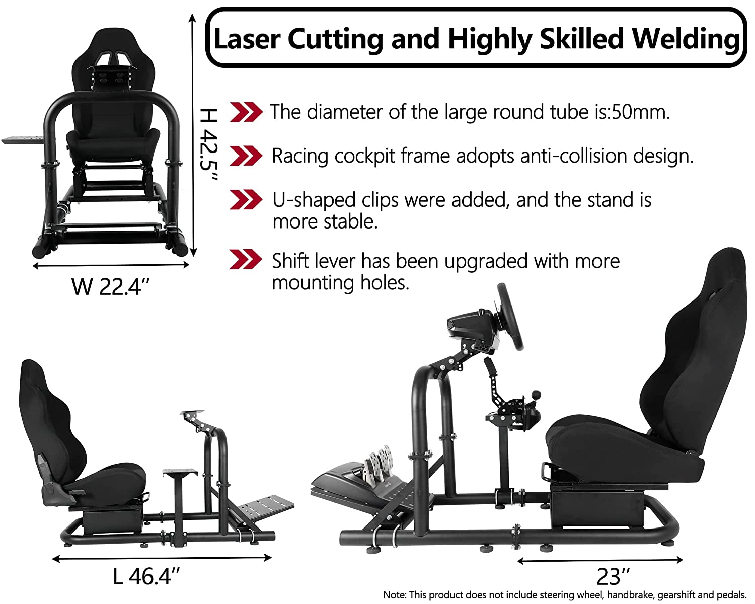 Marada Racing Cockpit Frame with Black Seat Upgrade Stable Racing Whee